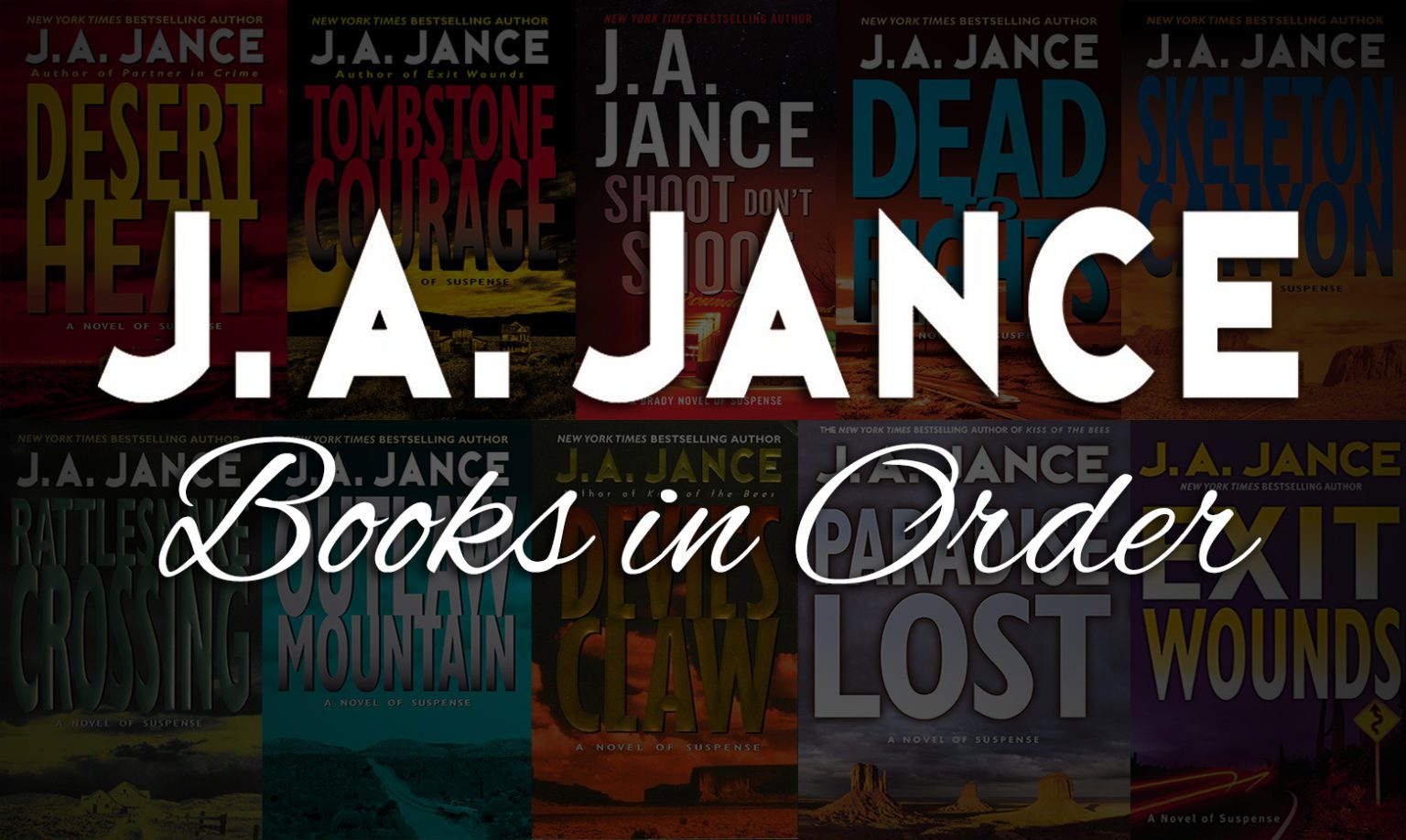 J.A. Jance Books in Order [Complete Guide 80+ Books]