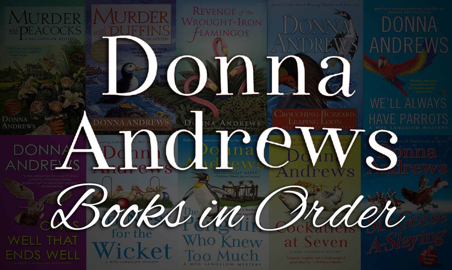 All 50+ Donna Andrews Books in Order [Ultimate Guide]